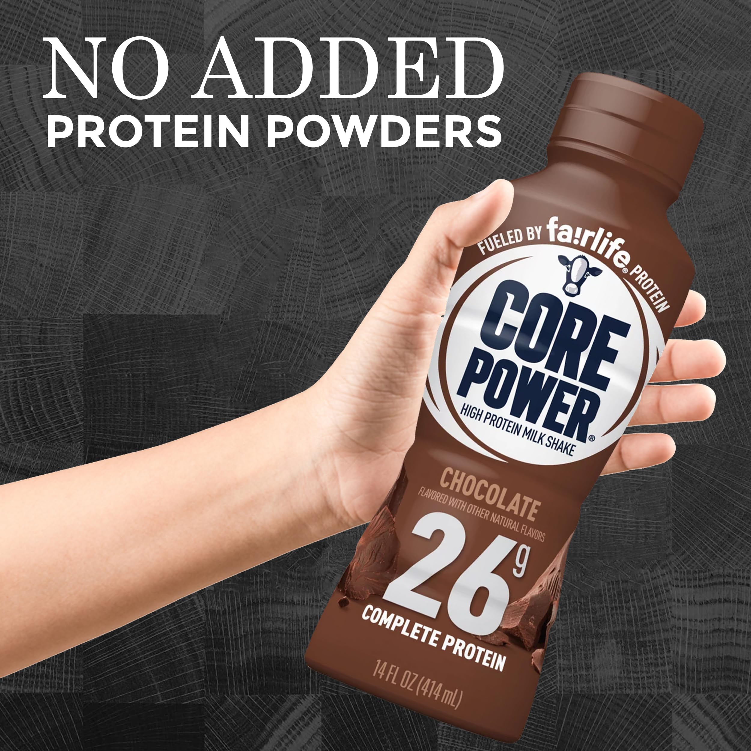 Core Power Elite Failrlife High Protein Shakes (26 Grams) 14 Oz. in The Award Box Packaging (Chocolate, 6 Pack)