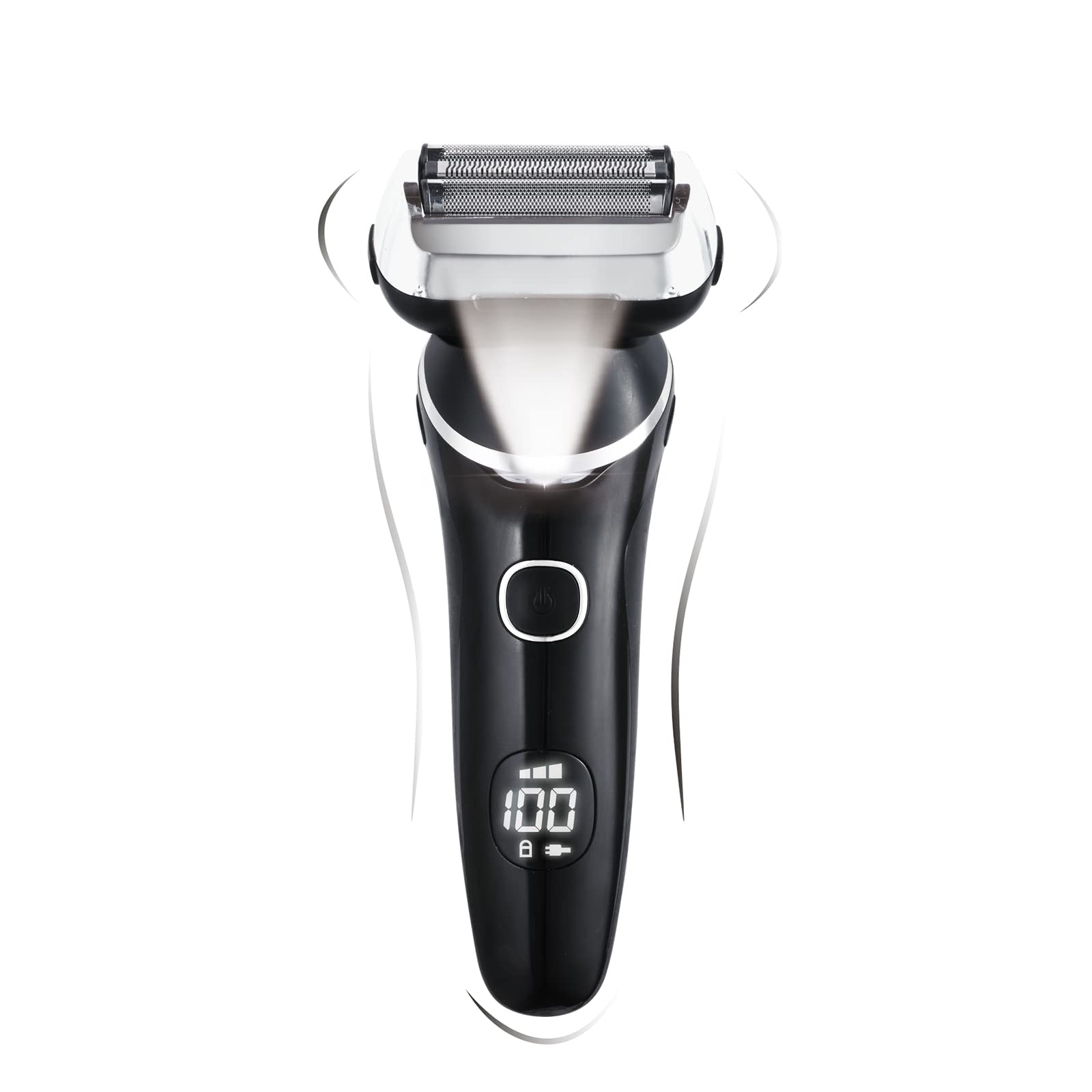 KEDA Electric Shaver, Men's 3-Blade Cordless with Shave Sensor Technology and Wet/Dry Convenience,Waterproof Foil Shaver