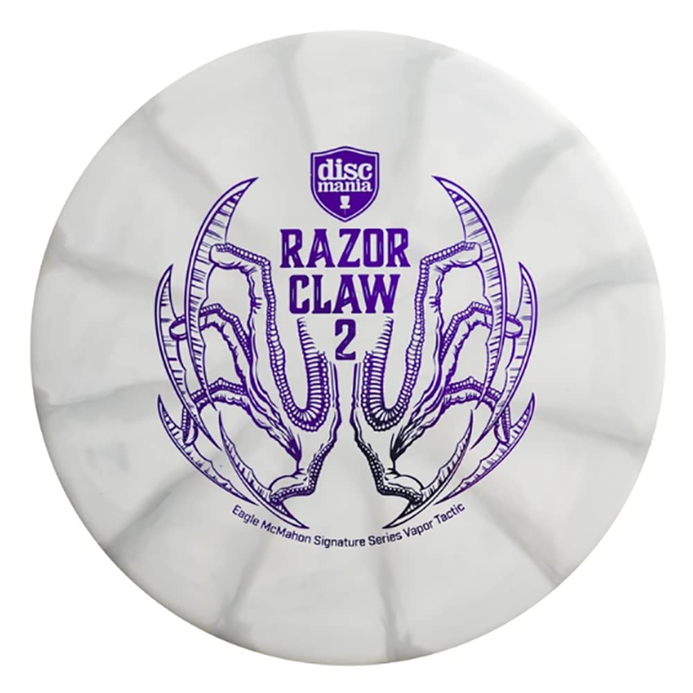 Discmania Signature Series Eagle McMahon Razor Claw 2 Vapor Tactic Limited Edition Disc Golf Approach Disc (Colors Will Vary) (173-176g)