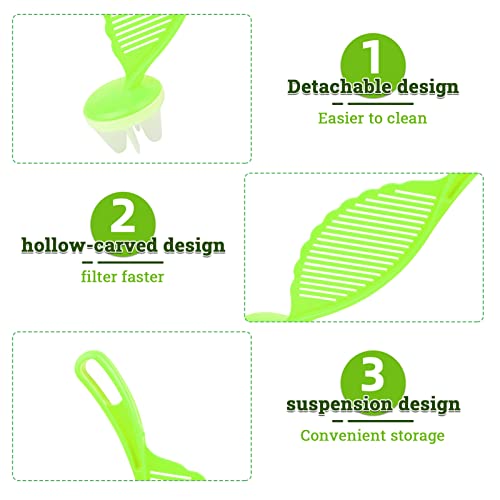 Sihuuu Rice Washing Stick Tool, Multifunctional Rice Washers & drainer, Stirring Rice Washer, Rice Washing Brush Kit(3 Pcs)