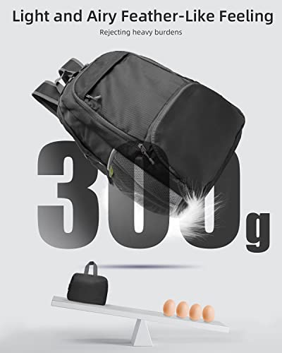 MULISOFT 30L Travel Packable Backpack, Foldable Hiking Backpack for Men & Women, Water-Resistant Lightweight Backpack for Camping, Outdoor, Cycling, Daypack with 8 Compartments
