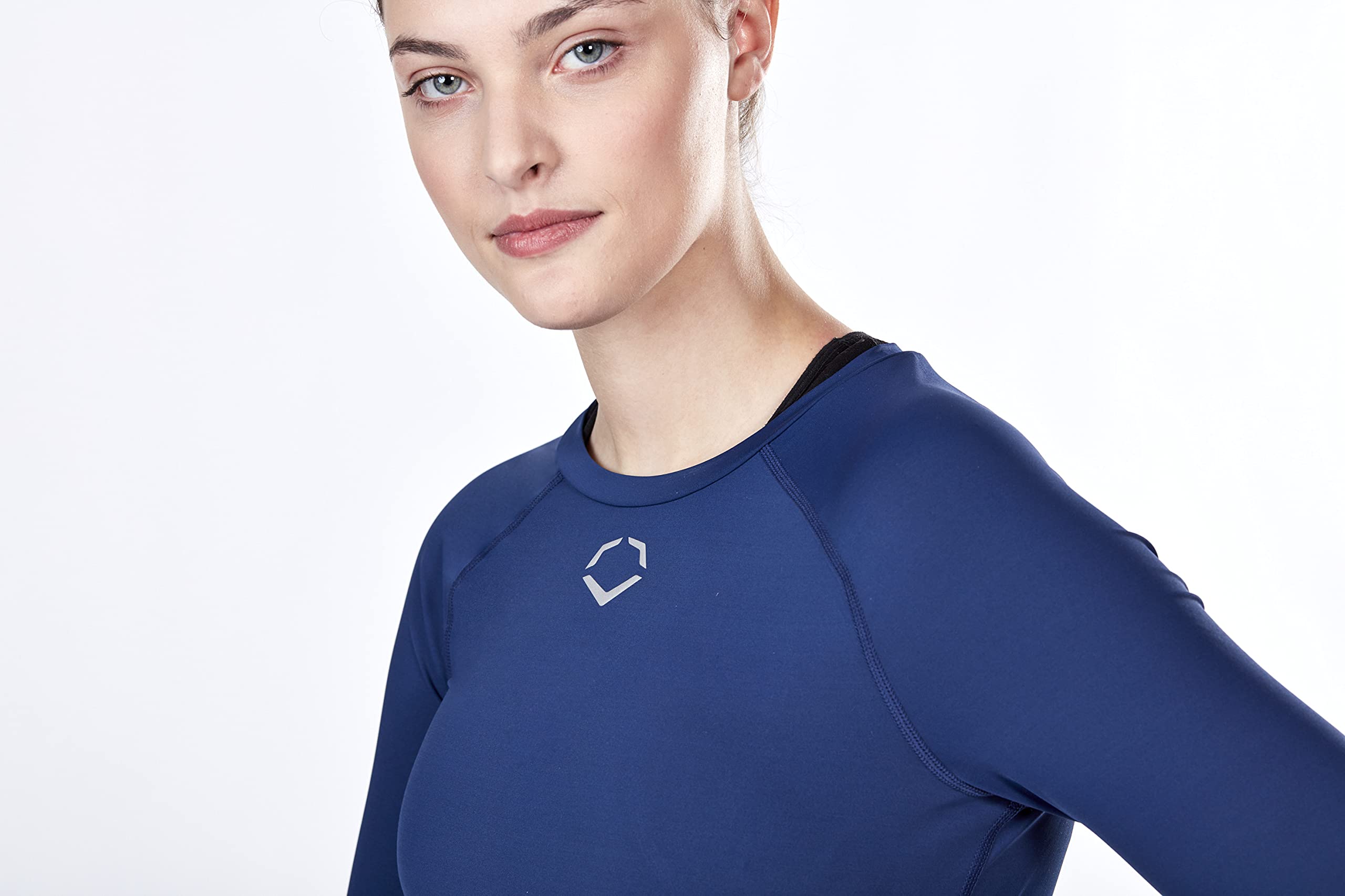EvoShield Women's Standard Long Sleeve, Navy, Medium