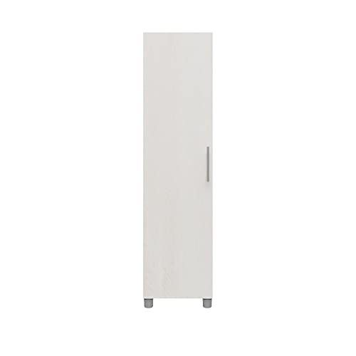 SystemBuild Camberly 60" Tall Storage Cabinet, Ivory Oak