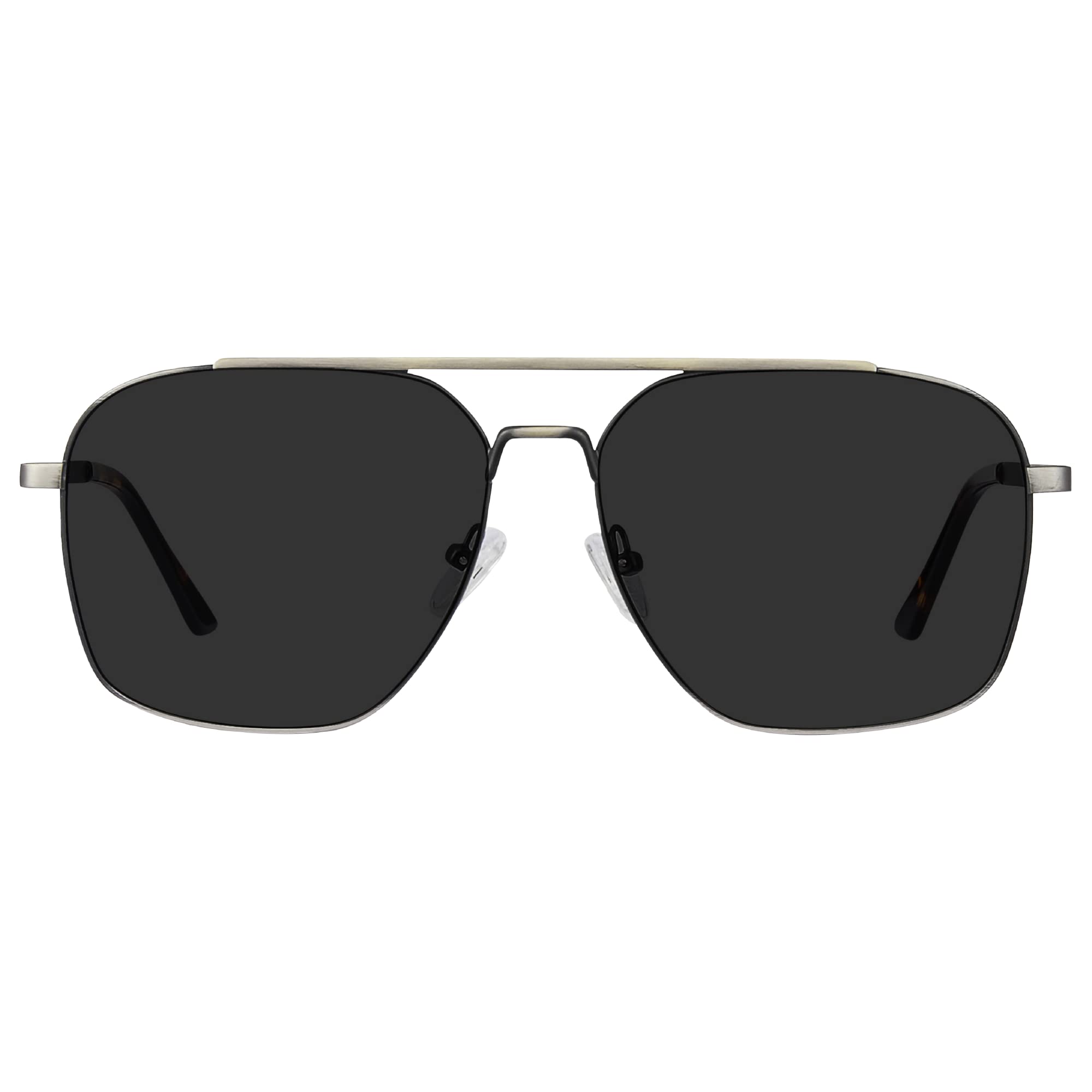 EYEBUYDIRECT Aviator Sunglasses for Women and Men, Scratch-Resistant Sunglasses for Women and Men with UV Protection, Non-Polarized, Route 66 - Large