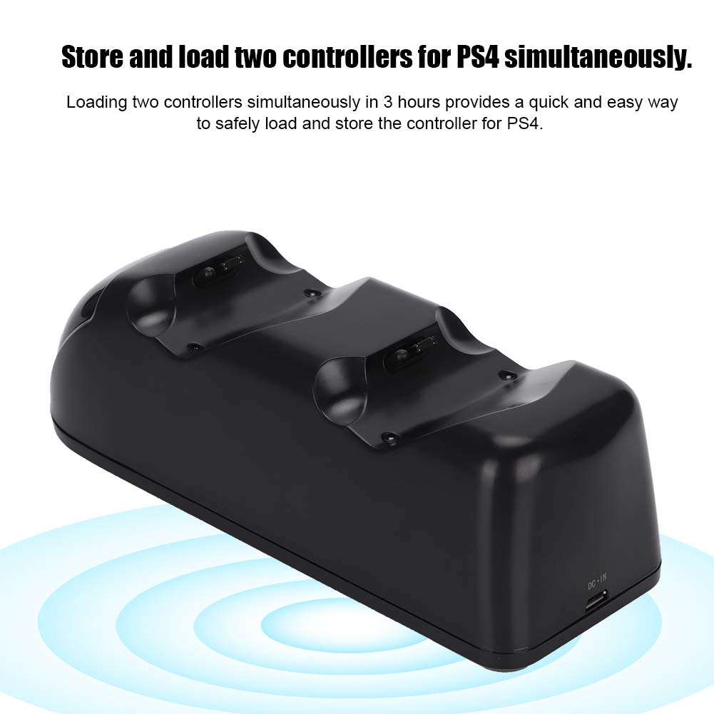 Game Handle Charger, Fast Charging Handle Charger 2 Port USB 5V Indicator Light Sturdy for Xbox One
