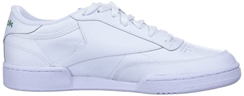 Reebok Men's Club C 85 Walking Shoe, white/green, 8.5 M US