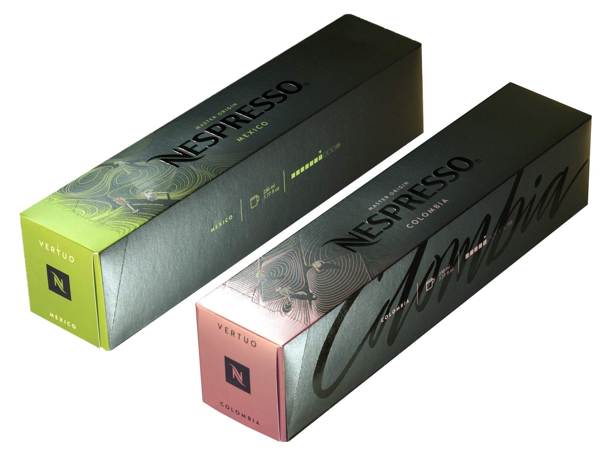 European Version Nespresso VertuoLine Master Origin Coffee (7.7 ounce) Variety: Colombia and Mexico, 20 Capsules