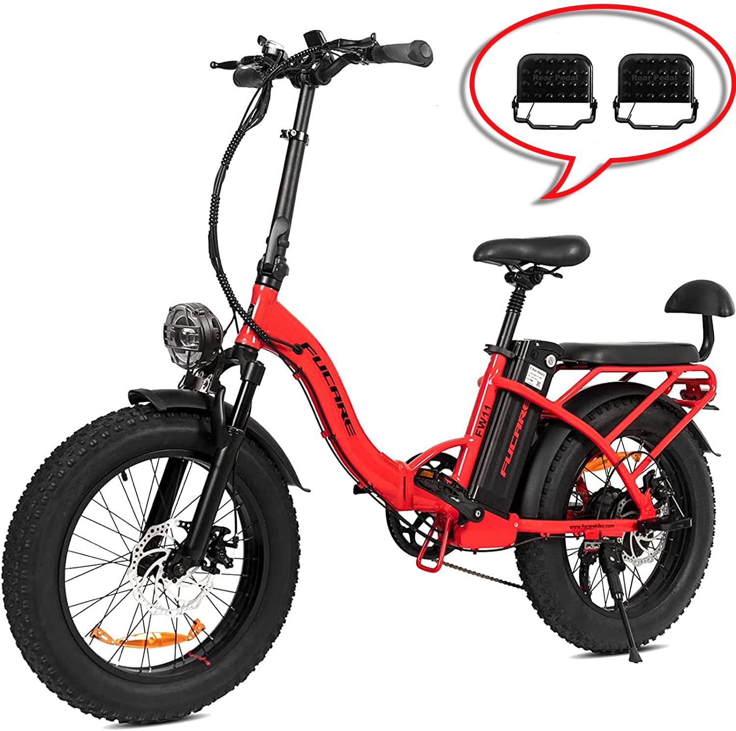 Electric Bike for Adults Foldable,Fucare 750W Motor 30mph Max Speed,48V 15Ah Removable Battery