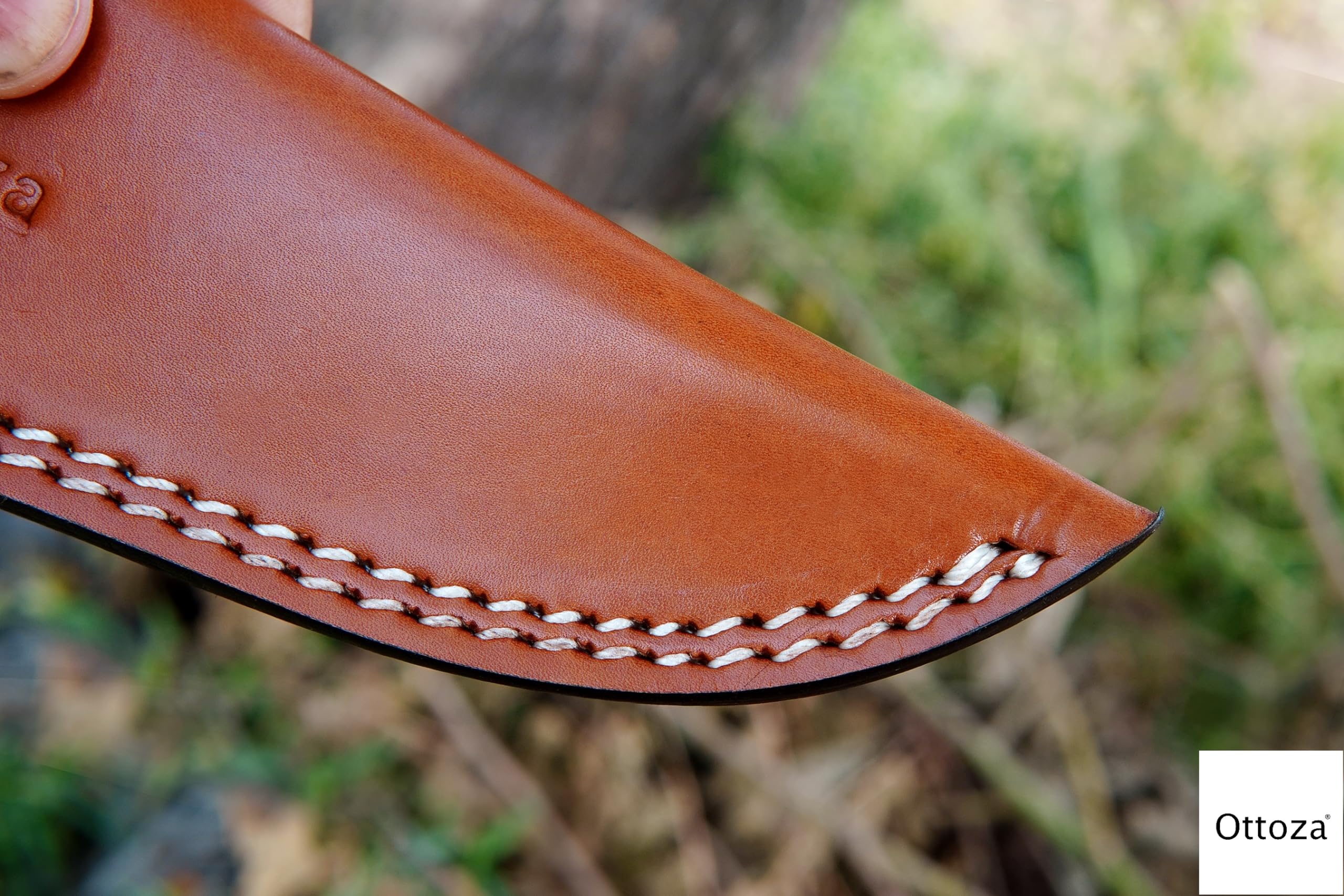 Ottoza TOP GRAIN Leather Knife Sheaths for Fixed Blade Knives, Leather Knife Sheath for Belt, Leather Knife Holster Belt Knife Holder, Vertical Knife Sheath for Belt No:46
