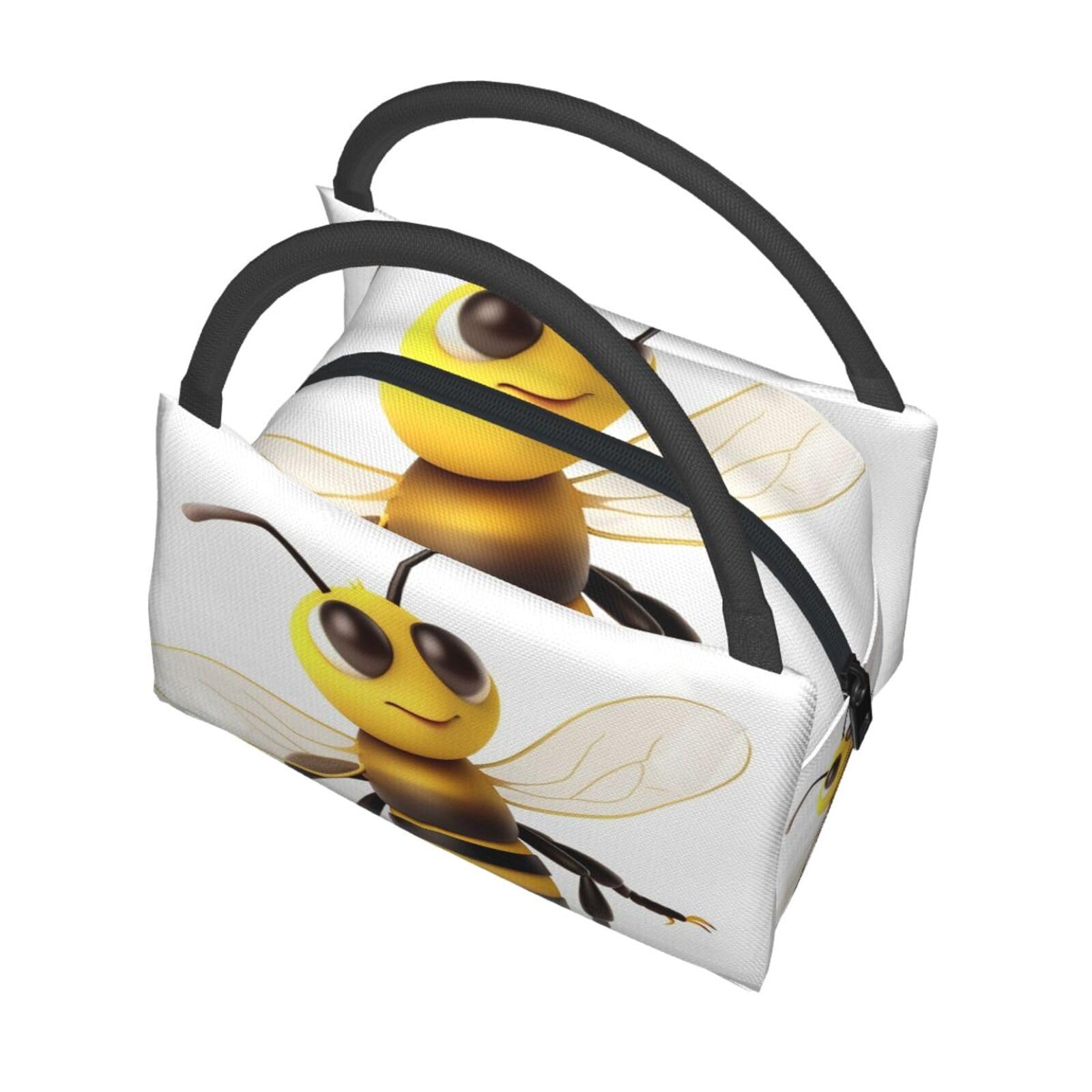 EVANEM Insulated Lunch Bag Honey Bee Lunch Box for Men Women Lunchbox for Work Lunch Tote
