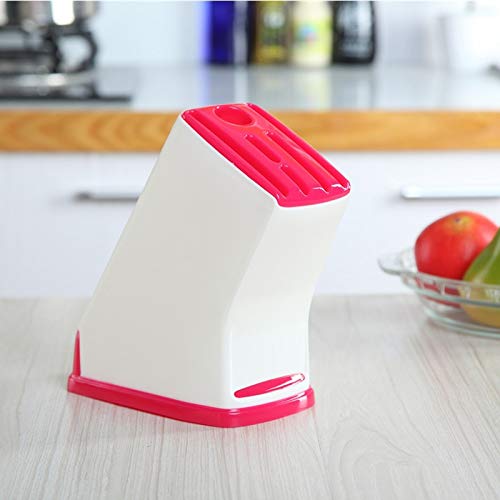 JHHDP Tool Holder Tool Storage Rack Plastic Knife Holder Multi-Purpose Kitchen Knife Holder Kitchen Supplies (Color : Black)