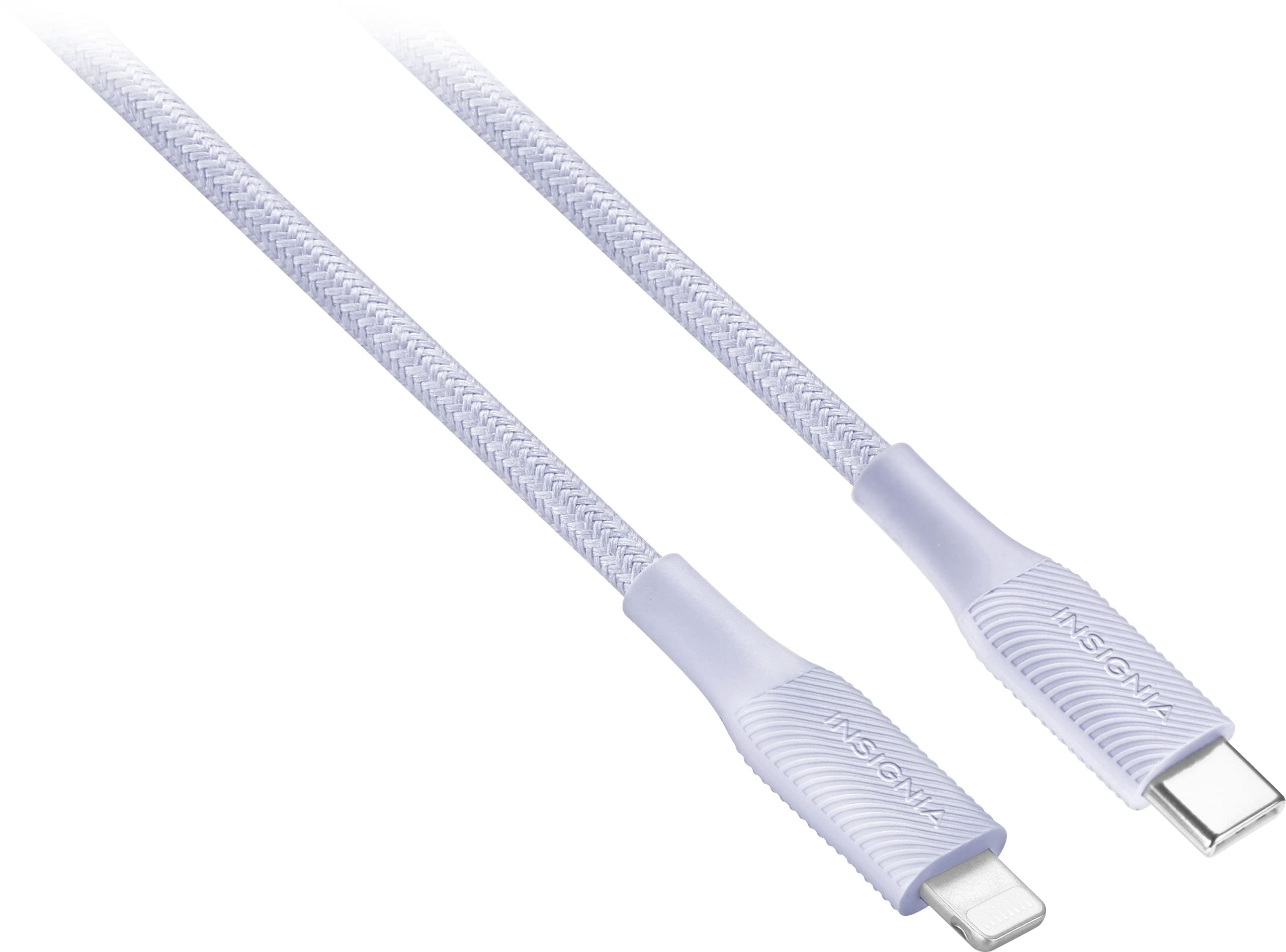 Insignia - 5' Lightning to USB-C Charge-and-Sync Cable - Purple
