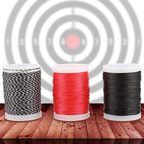 Dilwe Bow String Serving Thread, Nylon Fiber Spool Bow String Protective for Various Bows(Red)