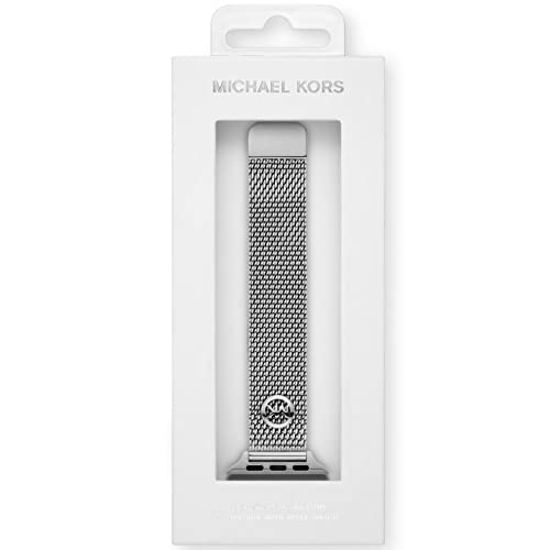 Michael Kors Women's Stainless Steel Mesh Band for Apple Watch®, 38/40/41mm and 42/44/45mm (Model: MKS8054)