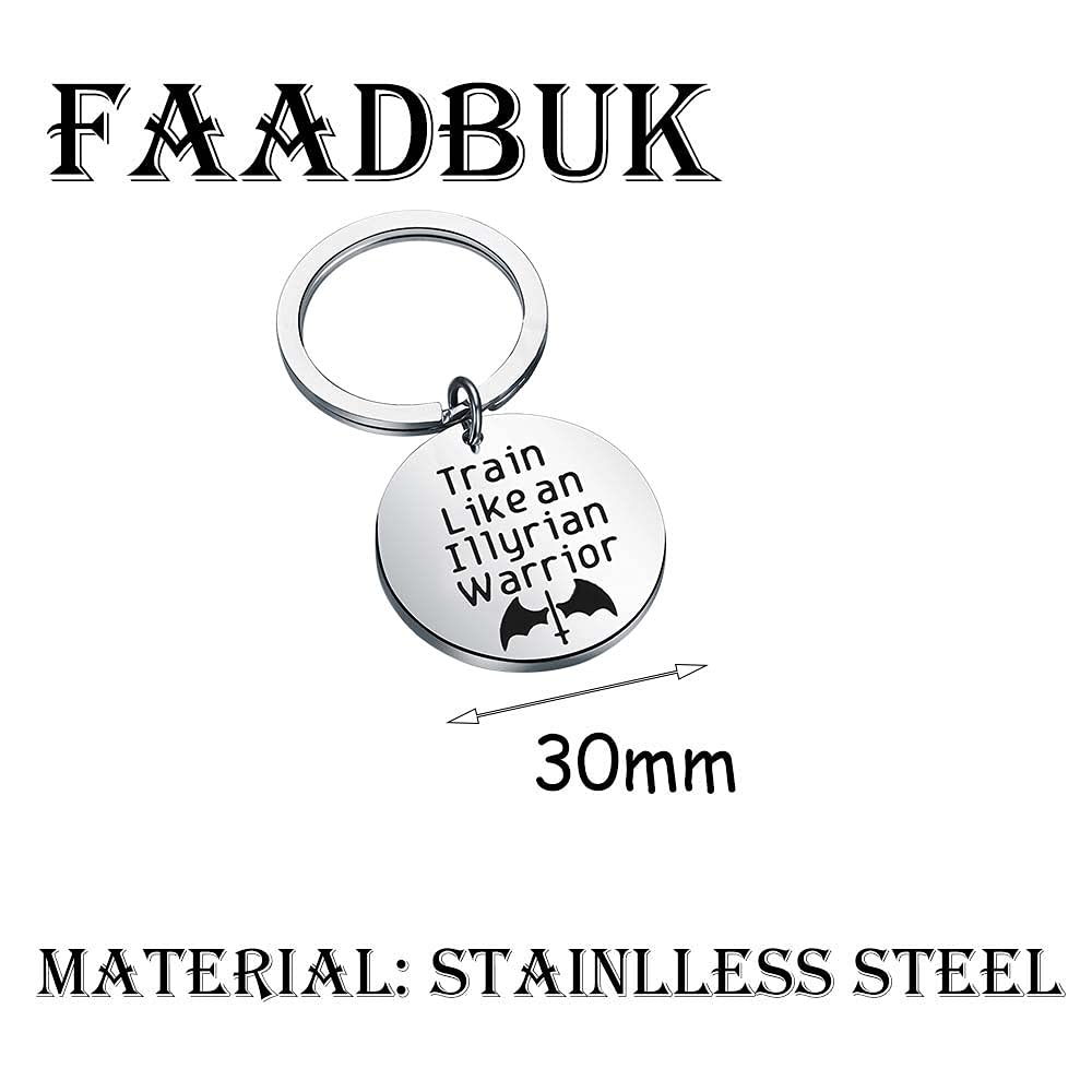 FAADBUK A Court of Thorns and Roses Inspired Gift SJM Gift Train Like An Illyrian Warrior Book Lover Gift (Train Like An)
