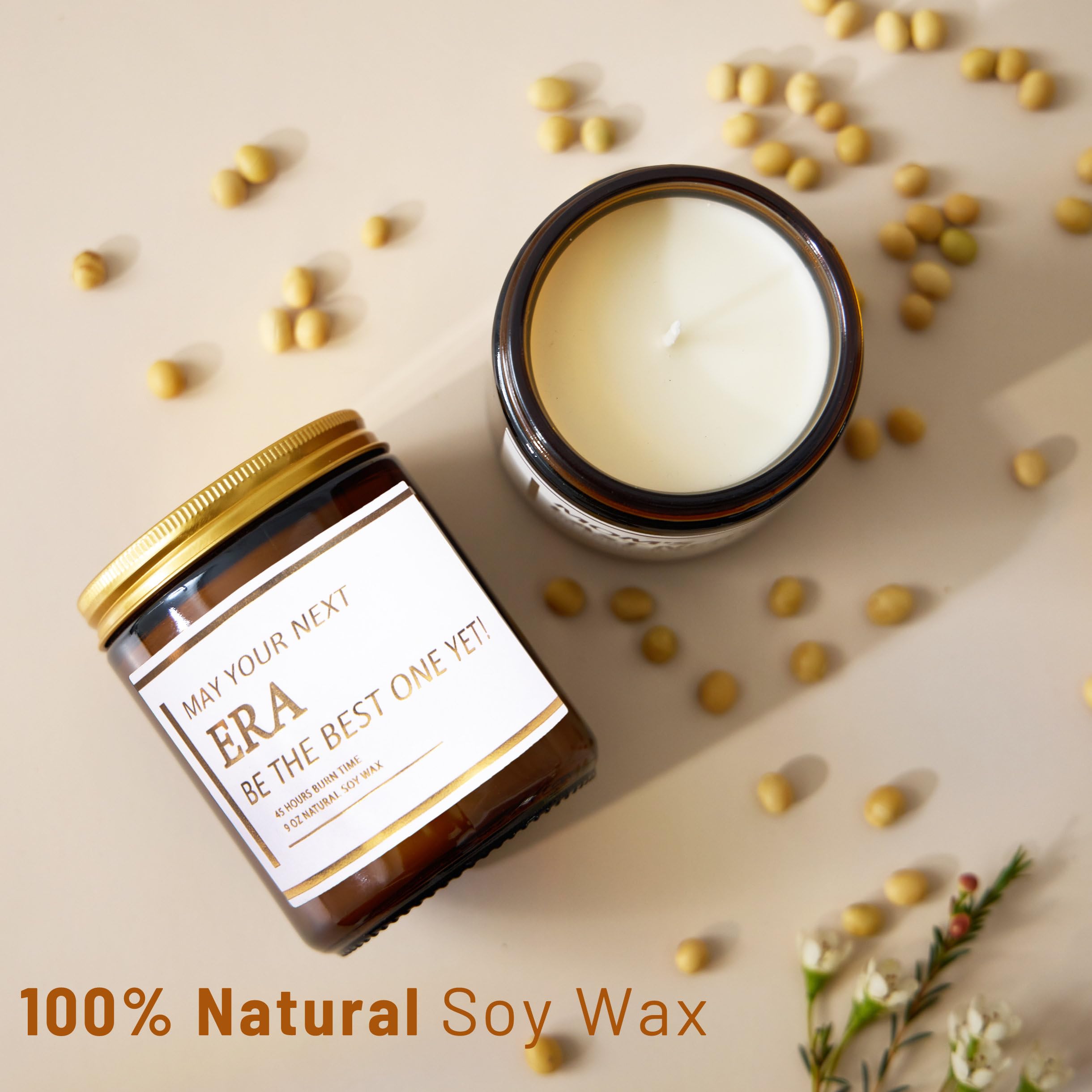 Music Lover Birthday Gift,May This Be Your Best Era Scented Candle, Music Fans Celebration Decor Accessories,9oz Pure Soy Wax Handcrafted, Lavender Scent.
