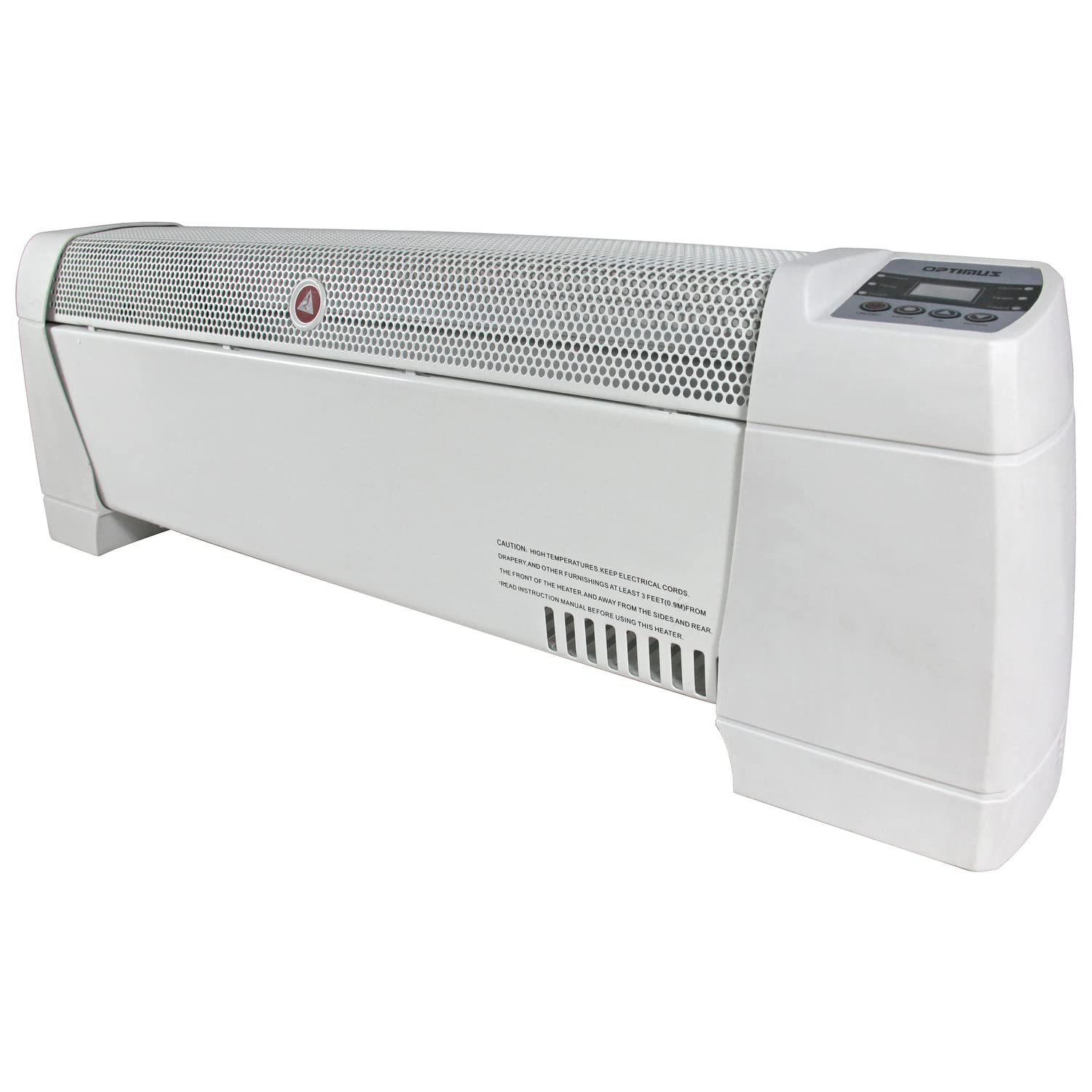 Optimus 30" Baseboard Convection Heater with Digital Display & Thermostat