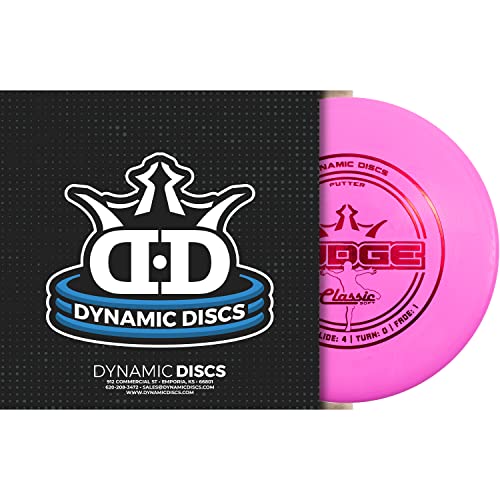 Dynamic Discs Classic Soft Emac Judge Disc Golf Putter | Great Putt and Approach Frisbee Golf Disc for Beginners | Designed by Disc Golf World Champion Eric McCabe (Orange)
