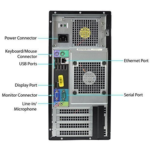 Gaming DELL Optiplex Tower Computer Desktop PC (Intel Core i5 3.1GHz, 16GB Ram, 2TB HDD + 128GB SSD, WiFi, Bluetooth, DVD-RW, HDMI) Nvidia Geforce GT 730 4GB Graphics (Renewed)