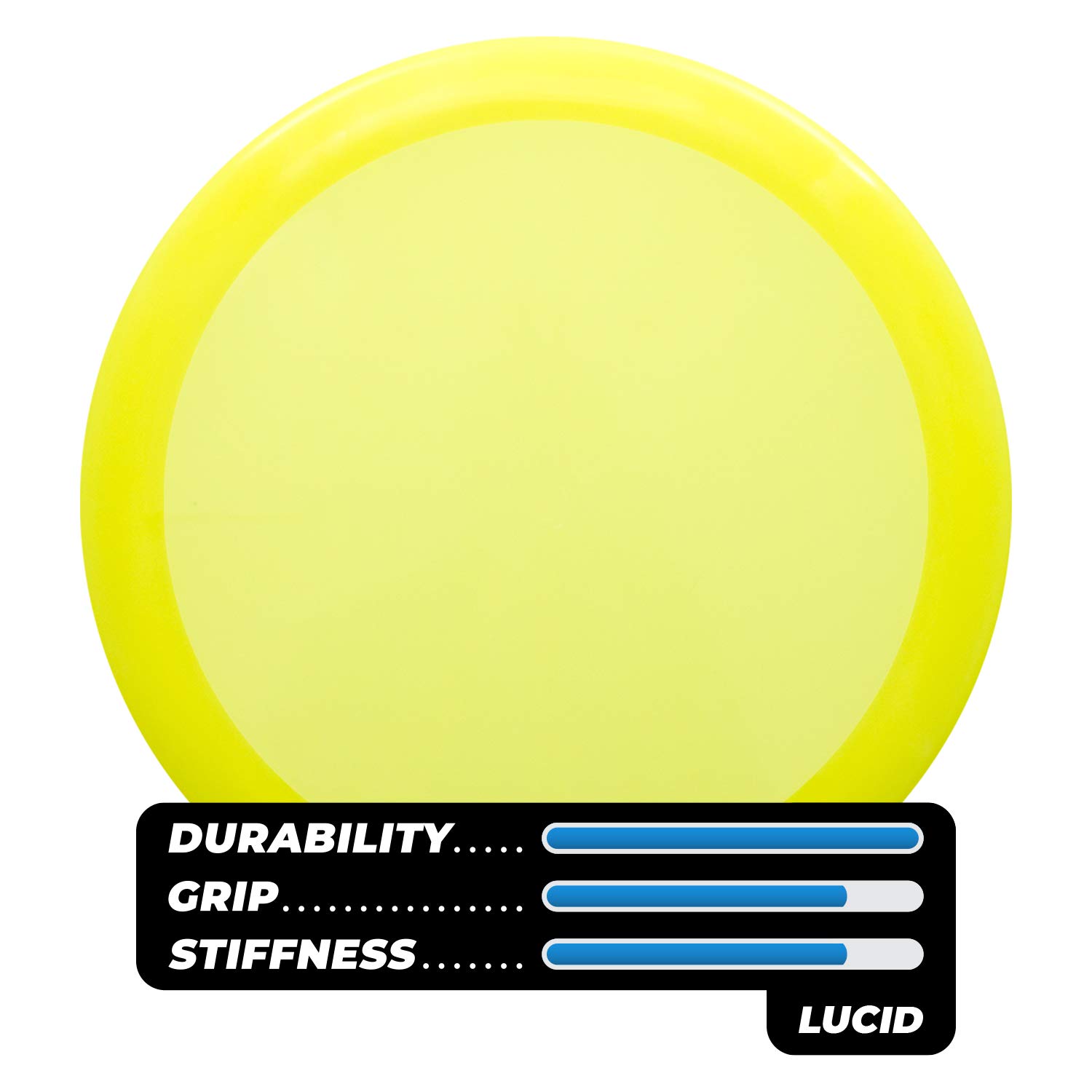 Dynamic Discs Lucid Escape Disc Golf Driver | Stable Fairway Frisbee Golf Disc | 170g Plus | Stamp Color Will Vary (White)