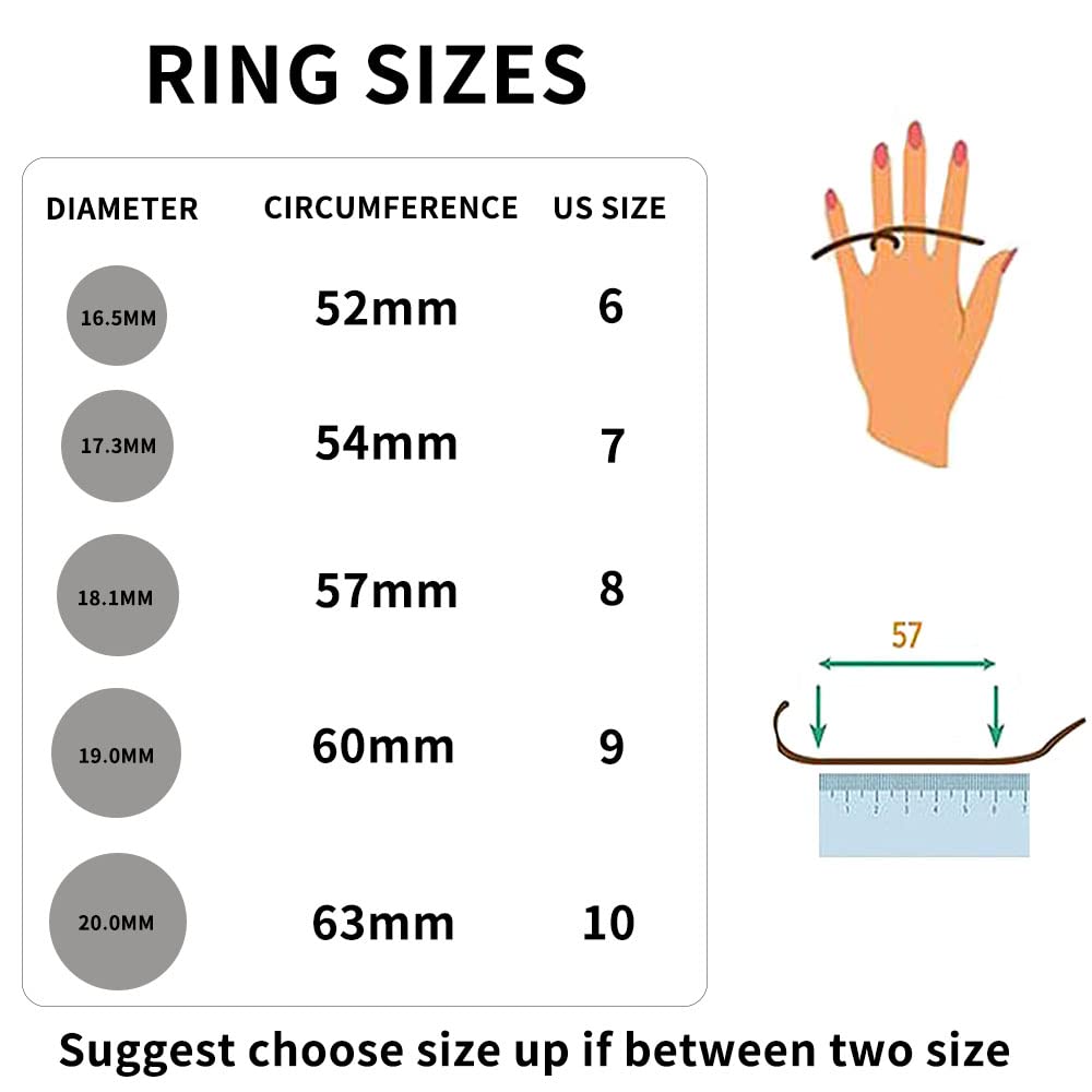 Fidget Ring Anxiety Ring for Women Stainless Steel Spinner Rings Anti Anxiety Ring Stress Relief for Teens Girls Men