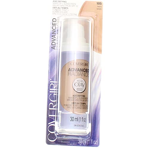 CoverGirl Advanced Radiance Age- Defying Makeup - Ivory (105) - 2 pk