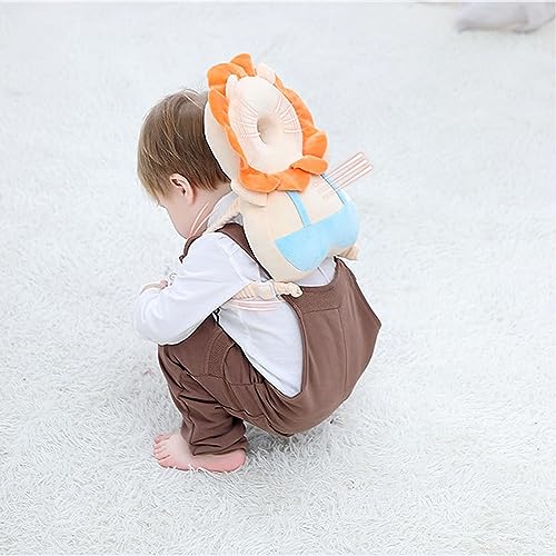 YAMIELO Baby Walker Head Protector Backpack, Baby Backpack Head Protection Pillow, Baby Head Protector for Baby Walking & Crawling, Super Soft, Skin Friendly (A)