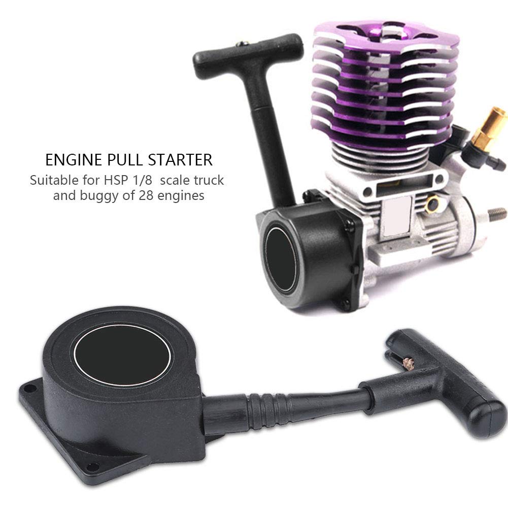 Dilwe RC Pull Starter, Pull Starter for HSP 1/8 Car SH 28 Engine Accessory Part with Screws