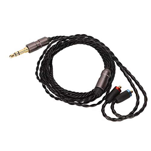 Jopwkuin Earphone Cable, Lossless Sound Quality Replacement 3.5mm Headphone Cable Flexible for UE900 for Headphones for UM PRO UM
