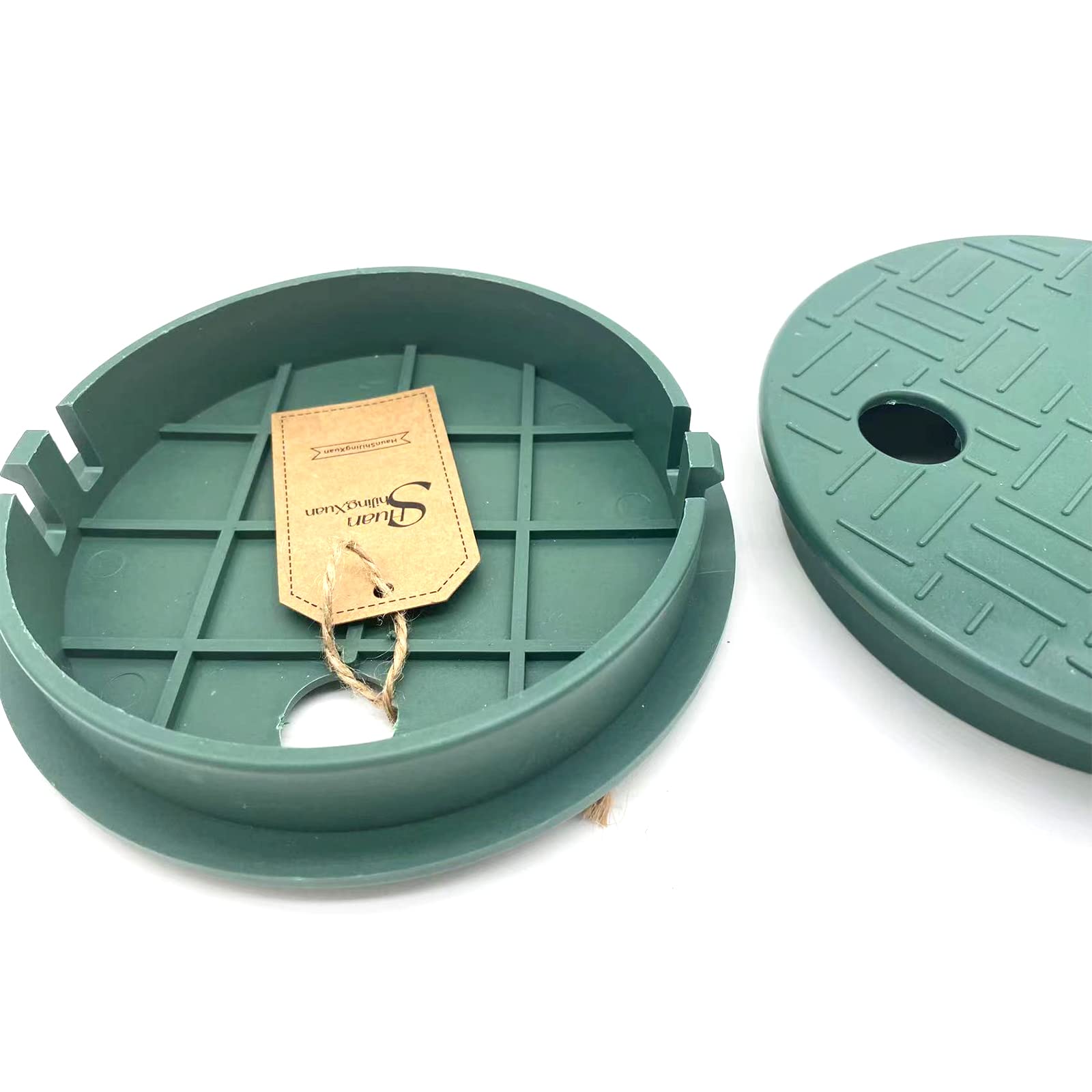HuanShiJingXuan 6 Pack Valve Box Cover Strong Bearing Capacity 6 Inches Universal Round Valve Box Cover Lid Durable Valve Boxes Lid Replacement for Outside Sprinkler System Yard Irrigation System