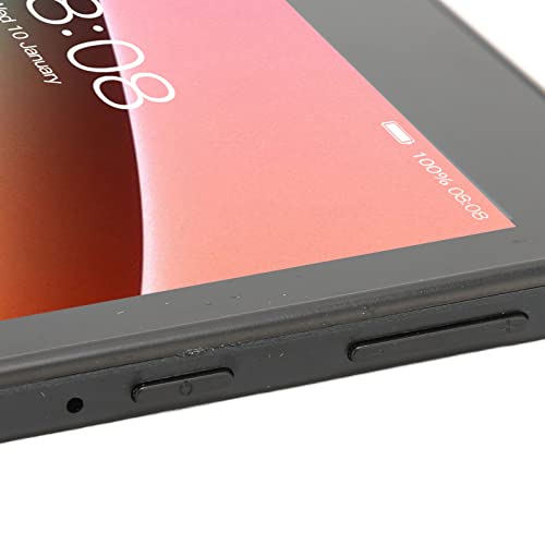 GUPE Calling Tablet, Support 128G TF Card 8 Inch Tablet Black 8in 1960x1080 HD Octa Core 100-240V for Video for Reading (US Plug)