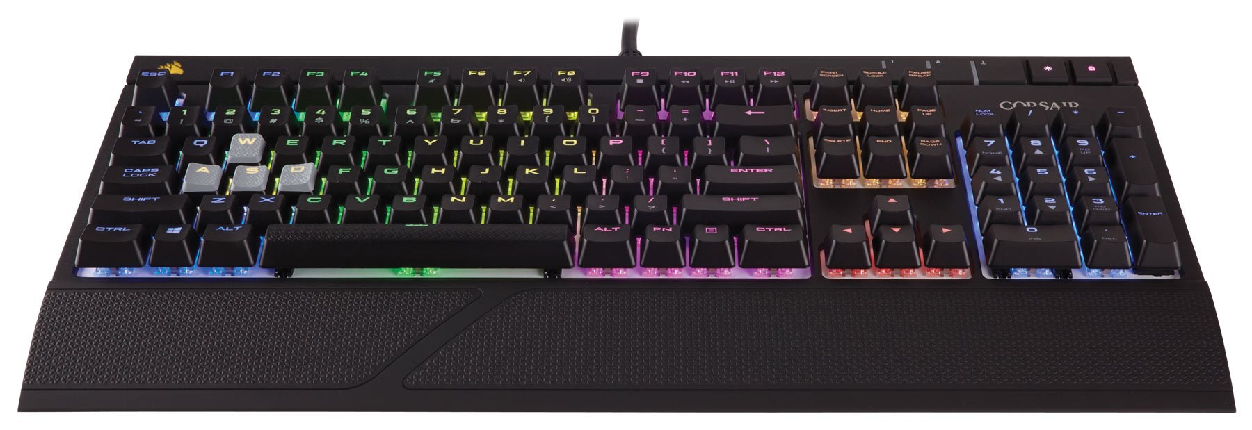 Corsair Gaming STRAFE RGB Mechanical Gaming Keyboard, Backlit Multicolor LED, Cherry MX BLUE