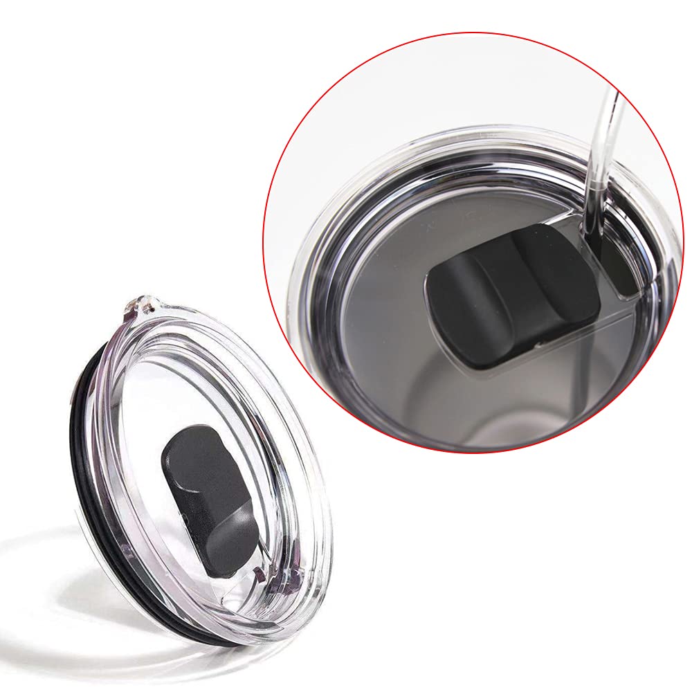 Covers For Yeti Magnetic Slider Replacement, 2-Pack Spill-Proof Maglsider Fit For Yeti Rambler 20 oz Tumbler, 10 oz Lowball and Mug