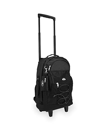 Everest Wheeled Backpack, Black, One Size