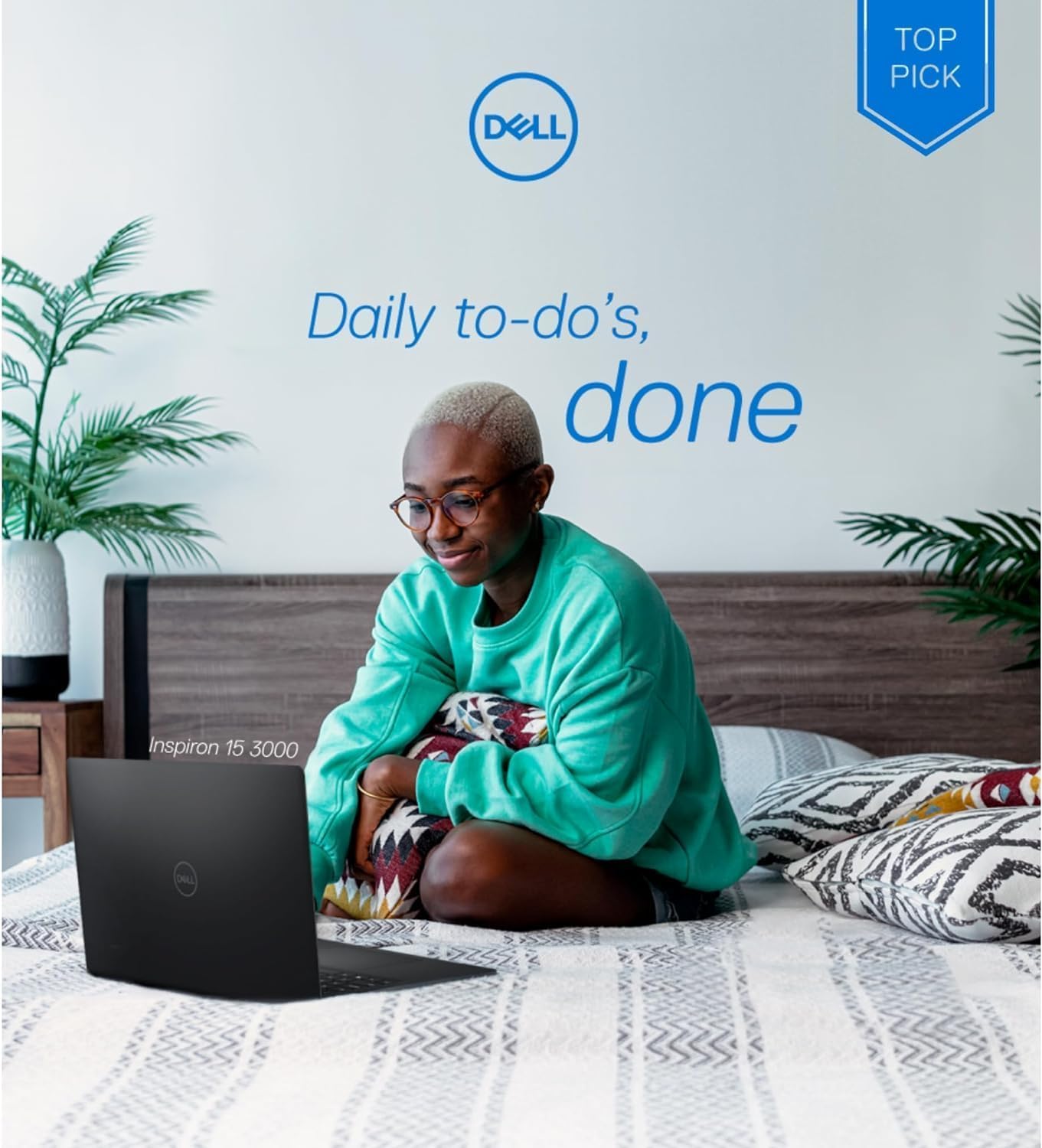 Dell Inspiron 15 3000 Business Laptop Computer, 15.6 Inch FHD PC Laptop, Intel Quad Core i5, Windows 11 Pro, 32GB RAM, 1TB SSD, Lifetime Microsoft Office, Numeric Keyboard, HDMI, Black
