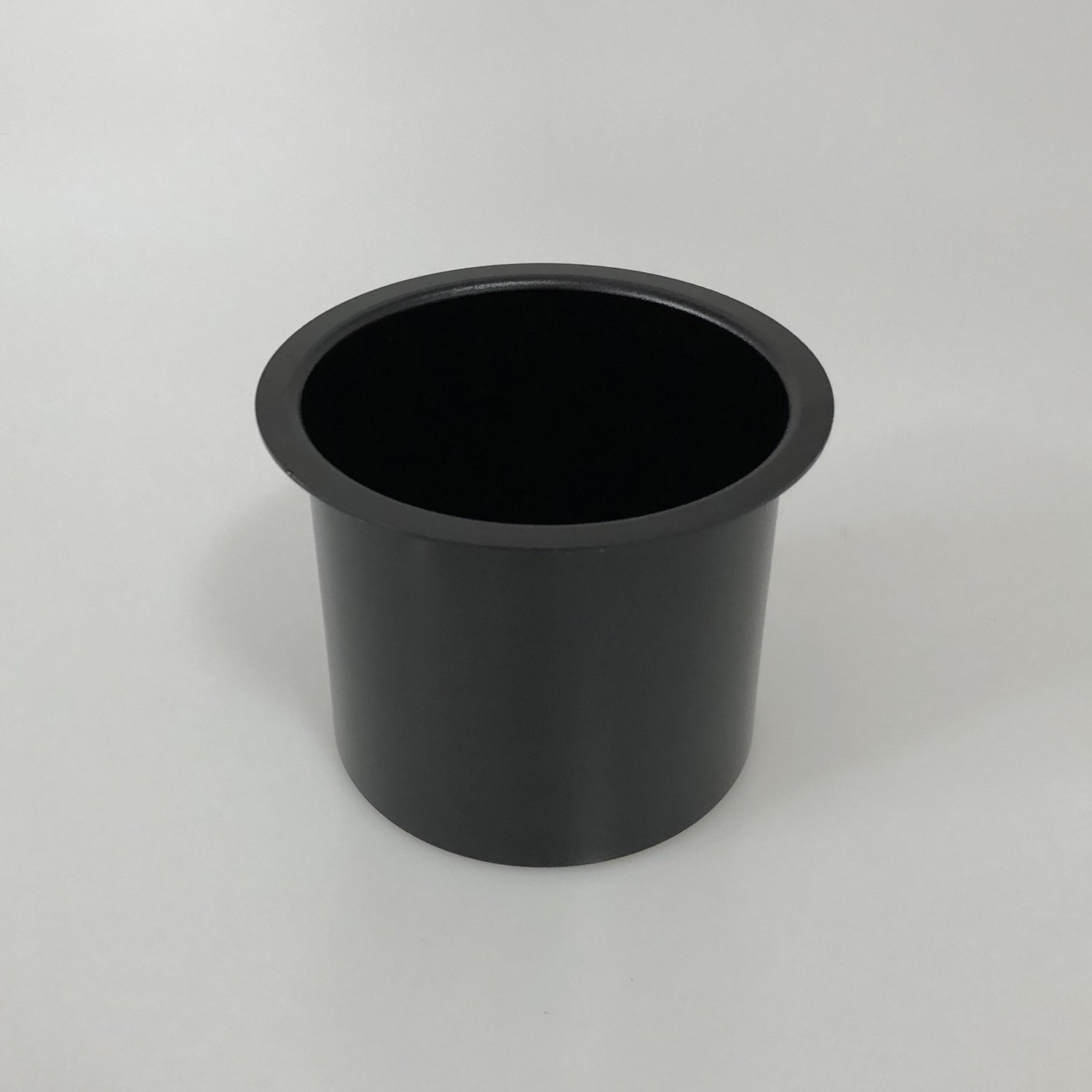 Yuanhe Aluminum Jumbo Cup Holder - 1 Pack Black Poker Table Cup Holder Insert for Casino Game Table Sofa Boats Pontoon Marine Bench Desk RV Cars & Trucks
