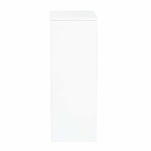 MAXCBD Nightstand Bedside Table Drawer Cabinet Floor Cabinets Storage with 4 Drawers for Bathroom Laundry Room Bedroom Fashion Pure Matt White Sleek Design Appearance Storage Tower Dresser