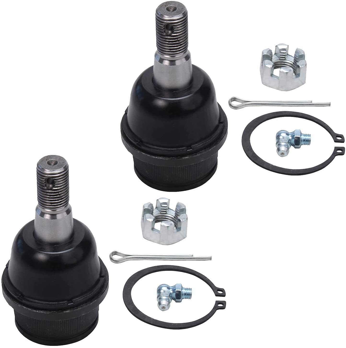 Detroit Axle - Front 4pc Suspension Kit for 02-05 Ford Explorer Mercury Mountaineer Lincoln Aviator 2002 2003 2004 2005, 2 Upper Control Arms 2 Lower Ball Joints Replacement