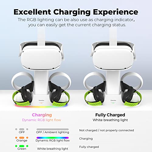 Gamulus RGB Charging Dock & Stand Base for Meta Quest 2