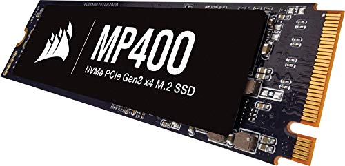Corsair MP400 8TB M.2 NVMe PCIe x4 Gen3 SSD (Sequential Read Speeds of up to 3,480 MB/s, Write Speeds of up to 3,000 MB/s, High-Density 3D QLC NAND) Black