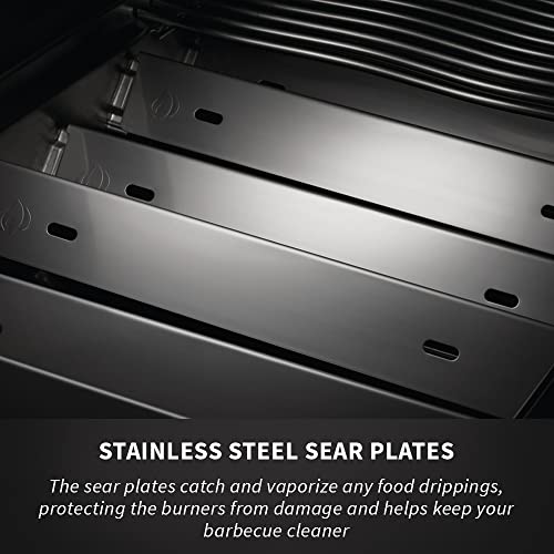 Napoleon PRO665RSIBNSS-3 Prestige PRO RSIB Natural Gas Grill, 665 sq.in. + Infrared Side and Rear Burners, Stainless Steel