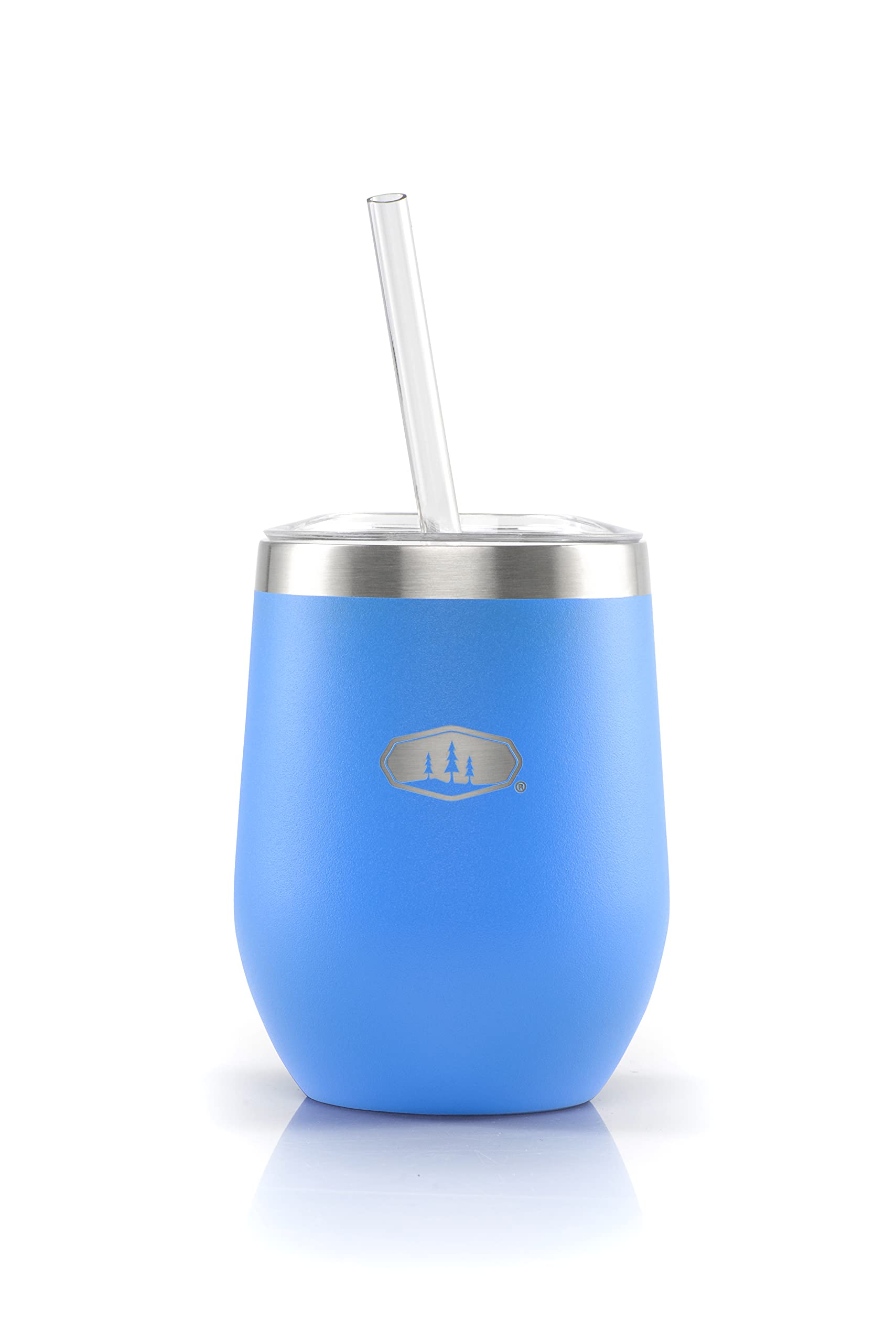 GSI Outdoors Glacier Stainless Tumbler | Lightweight Double-Wall Vacuum Insulated Tumbler with Straw for Camping, BBQ, Cocktails