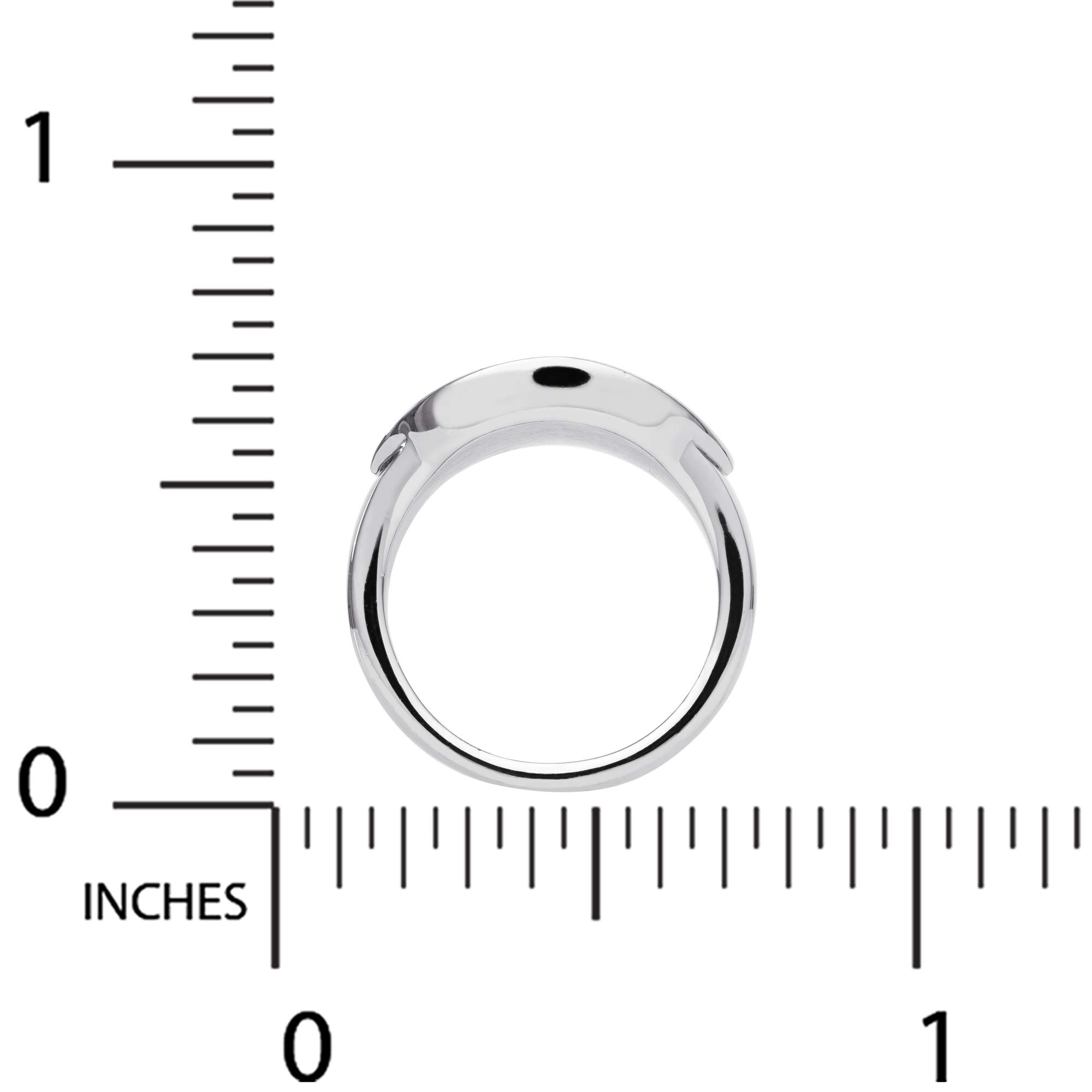 DC Comics Mens Stainless Steel Justice League Superhero Logo Ring Jewelry, Batman Black, Size 10