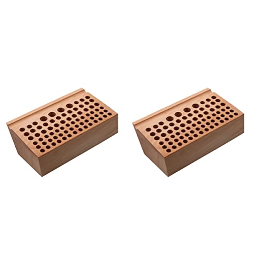 DOITOOL Tool Rack Tool Rack 2pcs Rack Diy Porous Tool Holes Bench Beech Red Tool Shelf Tool Stand Wooden Holding Organiser