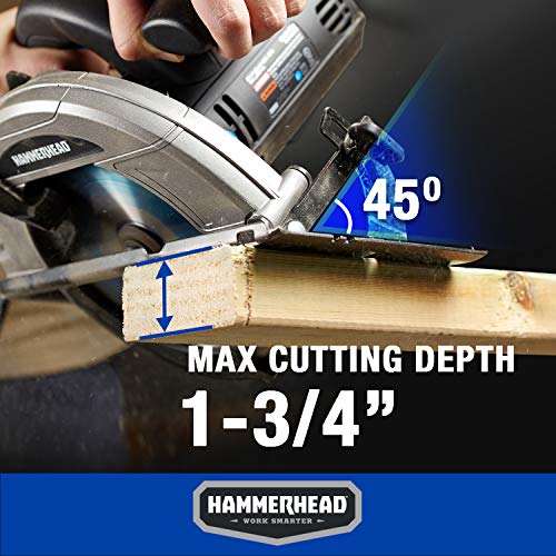 Hammerhead 12-Amp 7-1/4 Inch Circular Saw with Saw Blade β HACS120
