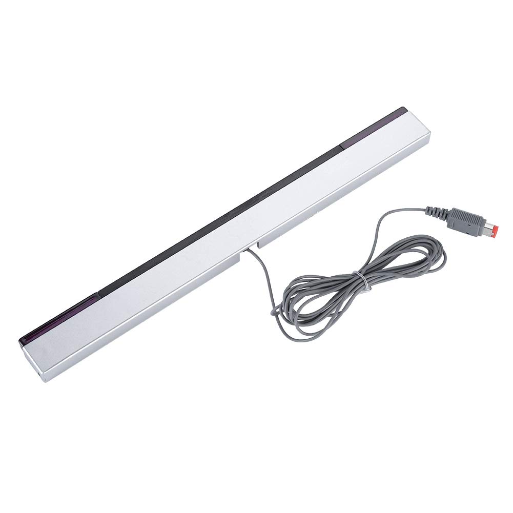 Zerone Sensor Bar, Wired Infrared Sensor Bar for Wii, IR Infrared Ray Inductor Sensor Bar Replacement with Extension Cable for Wii Console Controller