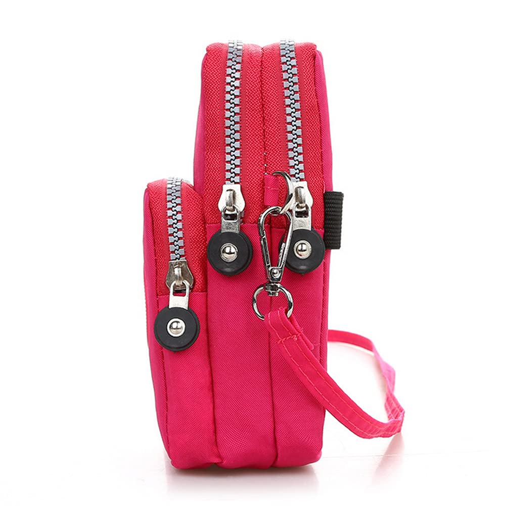 ZGMYC 3-Layers Cellphone Pouch Wristlet Purse Waterproof Sports Armband Shoulder Bag Wallet