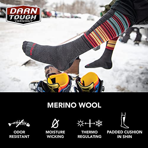 Darn Tough Vermont Edge OTC Midweight with Cushion w/Padded Shin Cedar XL (US 12.5-14.5)