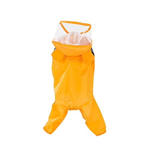 HonpraD Anxiety for Dogs Remedies Waterproof Pet Raincoat Four Legged All Inclusive Raincoat Small and Medium Sized Dog Puppy Rainy Dog Clothes