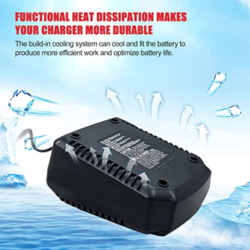 Moccdor Quick Charge Dock for Snow Joe 24V Battery and Sun Joe 24V Battery,for Use in iBAT24 and 24VBAT Series Batteries, with LED Flashing Indicator Lights,Black